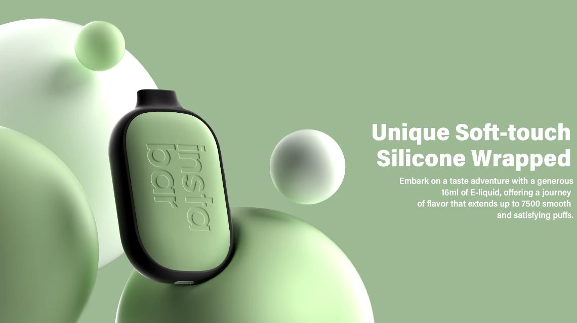 INSTA BAR Max - Disposable Pod – 7 500 Puff – Lemon Mint | Vape Deluxe