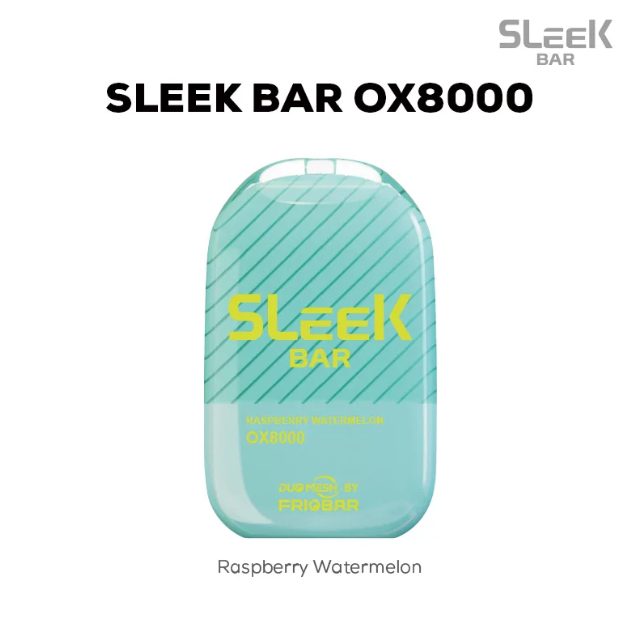 SLEEK BAR - OX8000 - 8 000 Puff – Raspberry Watermelon | Vape Deluxe
