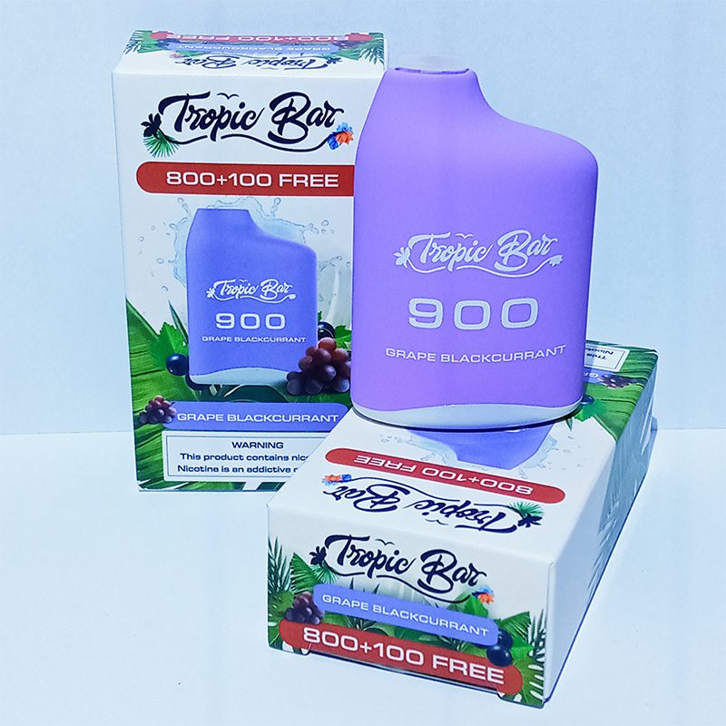 TROPIC Bar - 900 Puff – Disposable - Grape Blackcurrant (Purple) | Vape ...