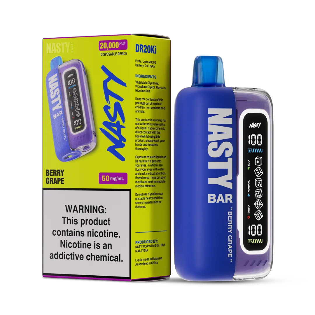 NASTY Bar 20 000 Puffs Berry Grape | Vape Deluxe
