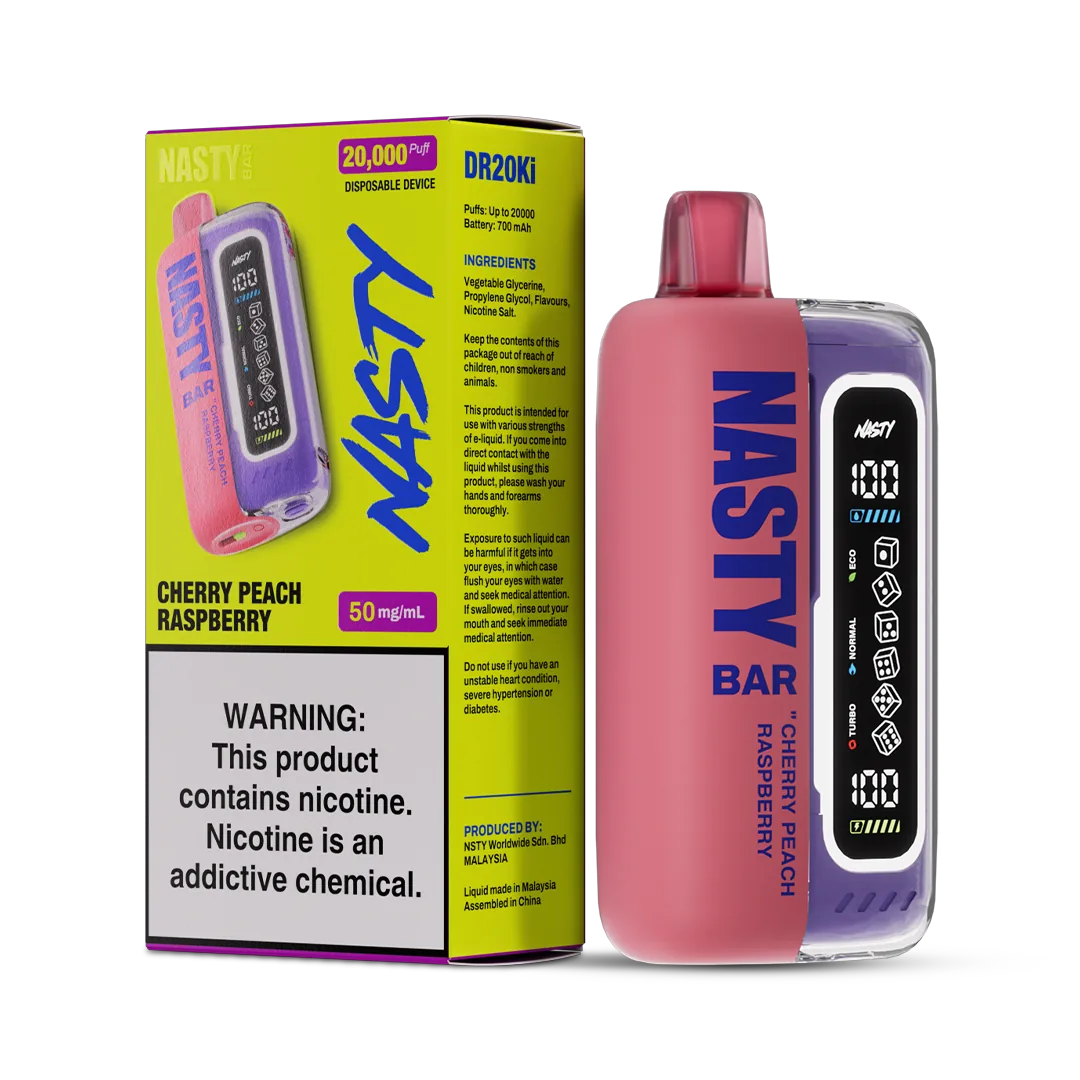 NASTY Bar 20 000 Puffs Cherry Peach Raspberry | Vape Deluxe